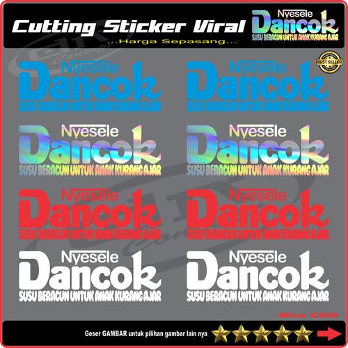 Promo Sticker Stiker DANCOK Viral Logo Hologram Motor Mobil - Kota ...