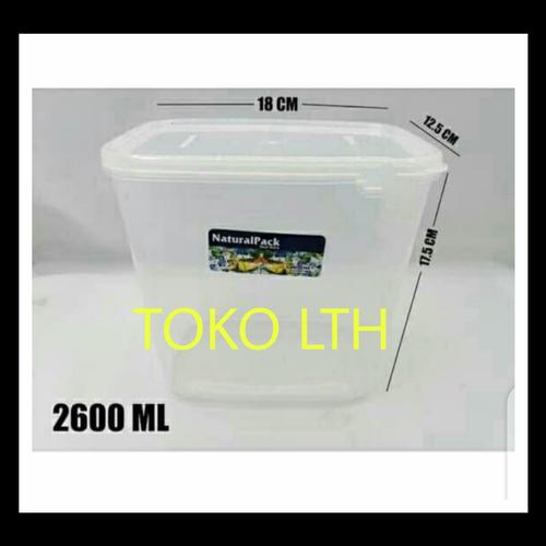 Jual TOPLES SEGI NATURAL PACK 2600 ML KOMET STAR KOTAK MAKANAN ...