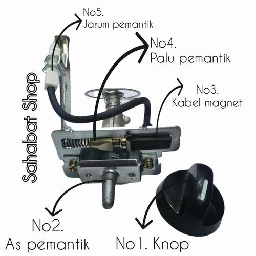 Jual LENGKAP PART PEMANTIK KOMPOR GAS RINNAI AS PALU KABEL MAGNET JARUM ...