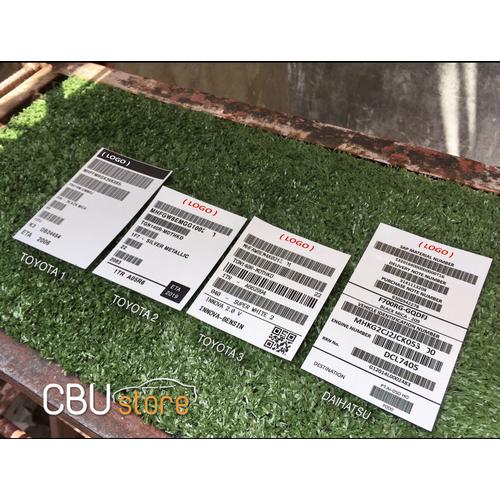 Jual Stiker Barcode Toyota Daihatsu - Jakarta Timur - CBU Store | Tokopedia