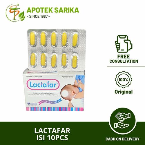 Jual LACTAFAR SUPLEMEN MAKANAN IBU HAMIL DAN MENYUSUI 1 BLISTER ISI 10 ...