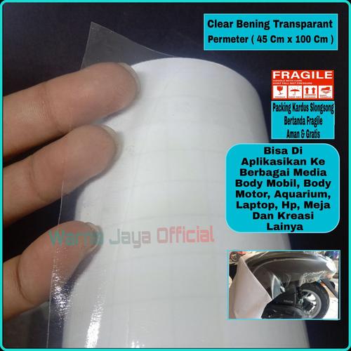 Jual Per Meter / Sticker Skotlet Scotlite Clear Putih Bening transparan ...