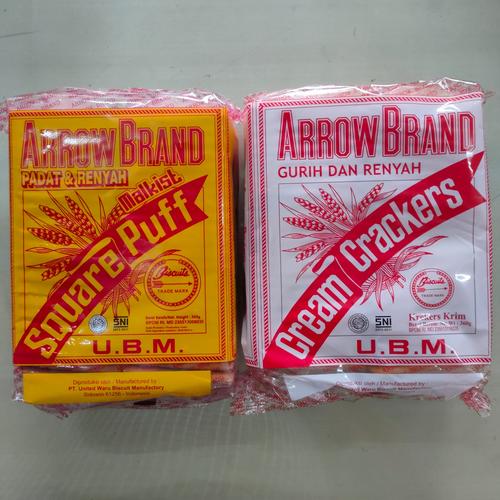 Jual Biskuit MALKIST ARROW BRAND UBM 360Gr varian rasa - SQUARE PUFF ...