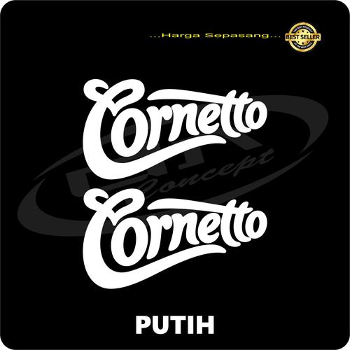 Jual Cutting Sticker Stiker Corneto CORNETTO Viral Logo Hologram Motor ...