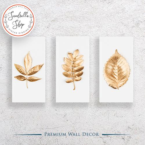 Jual Hiasan Dinding Kayu Tropical Leaf Daun Natural Gold Monstera Wall ...