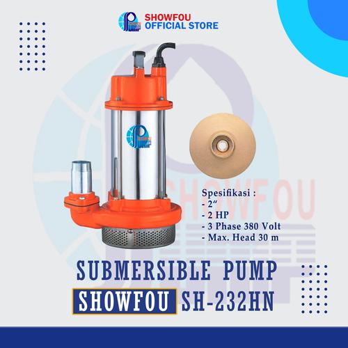 Jual SHOWFOU CENTRIFUGAL PUMP SH-232HD 2 HP, 3 Phase 1.5 kWatt 2 Inch ...