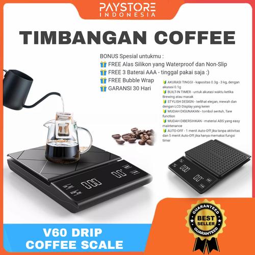 Jual Timbangan Kopi Digital Dengan Timer 3 KG / V60 Drip Coffee Scale ...