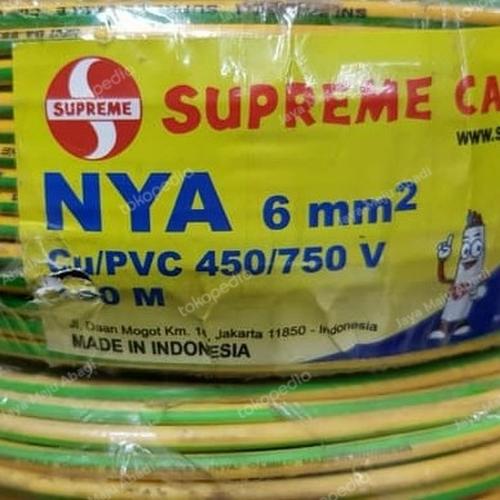 Jual Kabel Supreme NYA 6 mm Kuning Hijau Potongan / Per Meter - Jakarta Pusat - JayaMajuAbadi ...