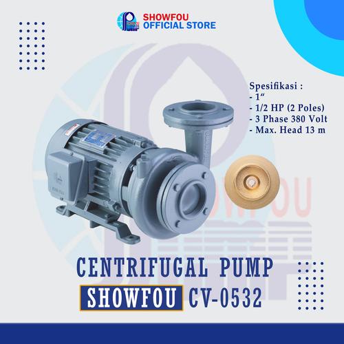 Jual SHOWFOU CENTRIFUGAL PUMP CV-0532, 0.5 HP, 3Phase 0.4 kWatt 1 Inch ...