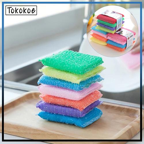 Jual Spons Cuci Piring Warna Warni / Spoge Sabut Pencuci Serbaguna ...