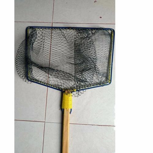 Jual serok ikan besar gagang kayu lebar 45cm,serok ikan nila.lele ...