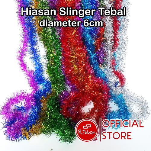 Jual Slinger Tebal Polos 6 cm Tinsel Hantaran Dekorasi Pesta Natal ...