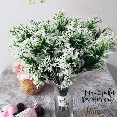 Jual Daun bunga fern artificial/daun bunga plastik - Putih - Kab ...