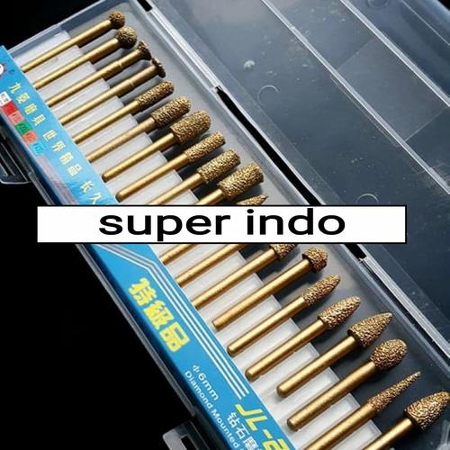 Jual Diamond mounted point set/mata grafir/mata tuner 6 mm - Jakarta ...