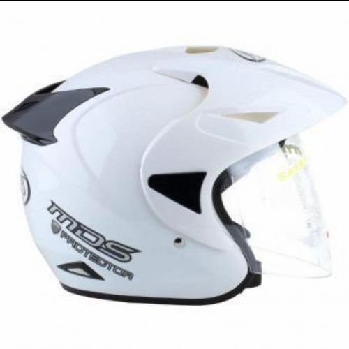 Jual Helm MDS Half face PROTECTOR SOLID Hitam HighQuality Original ...