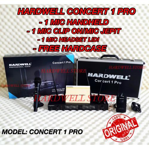 Jual Mic Wireless Hardwell Concert 1 Pro Kombinasi Handheld Clip On ...