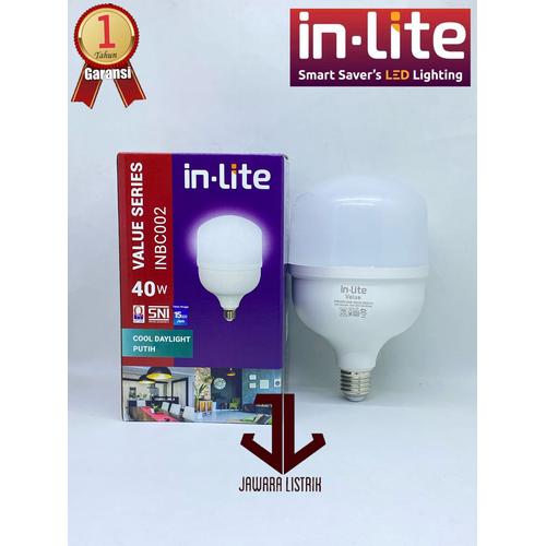 Jual IN LITE LAMPU LED BULB CAPSULE INLITE VALUE 40W 40 WATT INBC002 ...