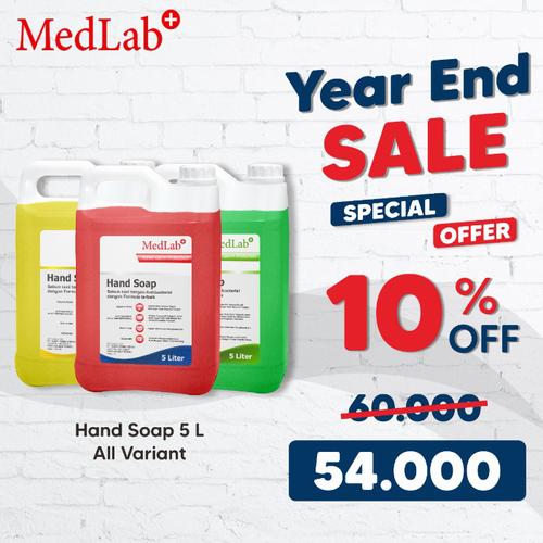 Jual Hand Soap Hand Wash Sabun Cuci Tangan Medlab Konsentrat 5 liter ...