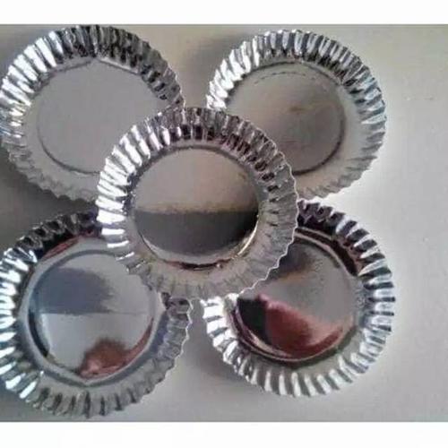 Jual piring kertas bulat piring kue ultah isi 10 pcs/piring gold silver - bulat silver - Kota ...
