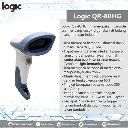 Jual Barcode Scanner QR Code Logic QR-80HG - Otomatis Scan - Bisa Scan ...