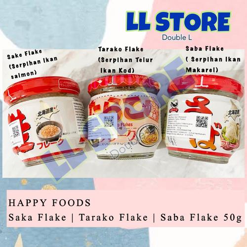 Jual HAPPY FOODS Hokkaido flake Sake Saba Tarako - Tarako (telur ...