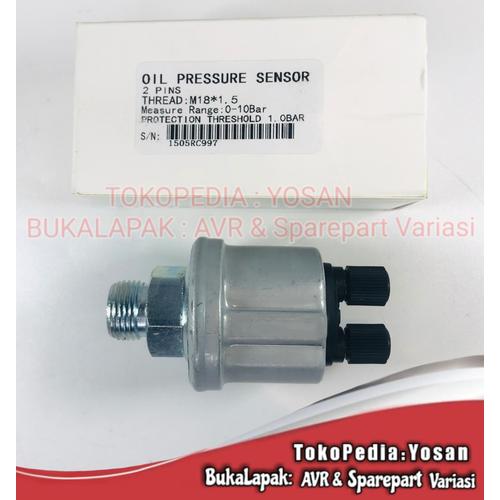 Jual SENSOR TEKANAN OLI SWITCH OLI VDO 10 BAR 2 PIN DRAT 18MM - Jakarta ...