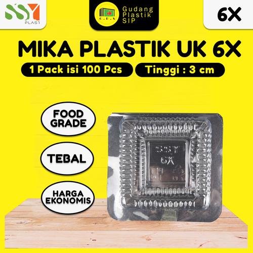 Jual Mika Kue UK 6X Bening isi 100 / Food Grade - Kab. Tangerang ...