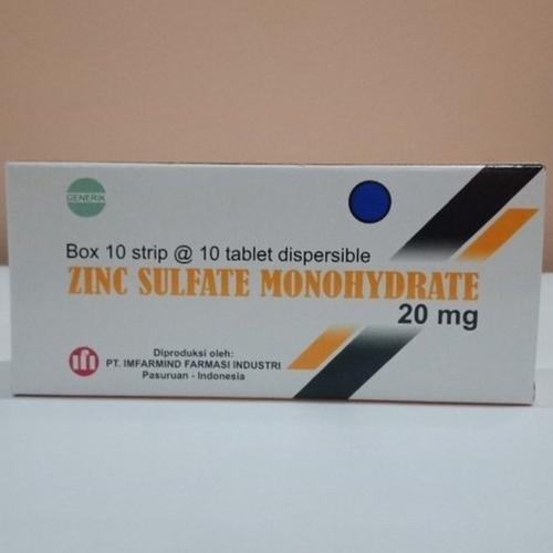 Jual ZINC SULFATE 20 MG STRIP 10 TABLET IFI - Kota Denpasar - APOPLUS ...