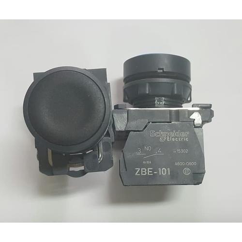 Jual Push Button Schneider Plastik XB5AA21 Black Hitam 1NO ZBE-101 22mm ...