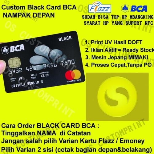 Jual CUSTOM FLASH BCA GENERASI 2 ATAU E-MONEY,SALDO Rp 0,-BLACK CARD ...