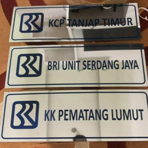 Jual Plat Stainless steel Unit Kerja Bank BRI - Jakarta Barat - Win ...