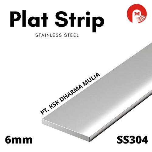 Jual Plat Strip / Flat Bar 304 KSK Stainless Steel Tebal 6mm - 50mm ...