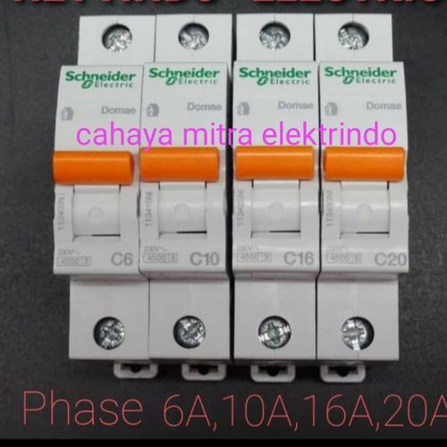 Jual MCB schneider 1P 6A 10A 16A 20A 1 phase 6 A 10 A 16 A 20 A AMPERE - 16A - Jakarta Pusat ...