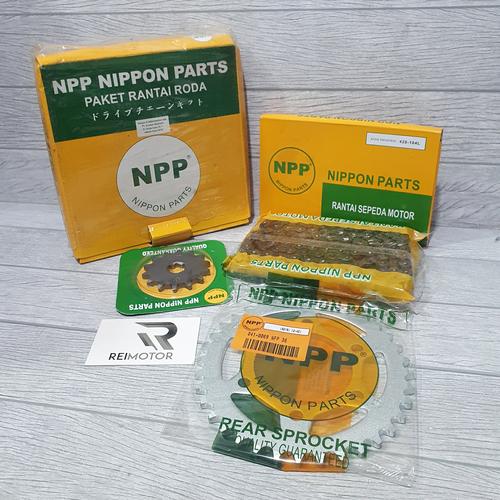 Jual GEAR GIR SET GEARSET GIRSET SUPRA X FIT LAMA KEV 15-40T 104L ORI NPP - Jakarta Barat - Rei ...