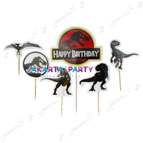 Jual Cake Topper Karakter Jurassic / Topper Cake / Topper Cake ...