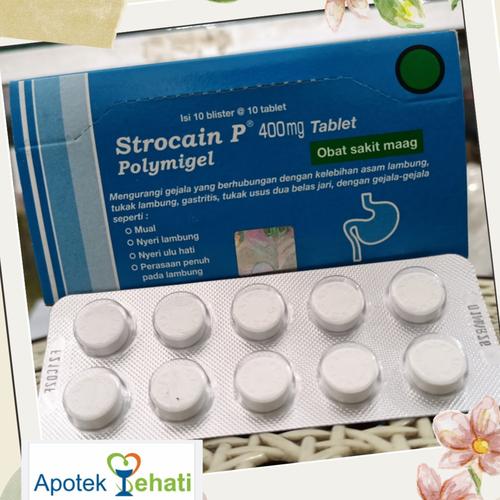 Jual STROCAIN P 400 mg TABLET per STRIP OBAT MAAG - Kota Depok - Apt ...