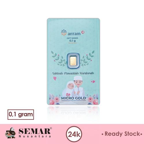 Jual Logam Mulia Antam Micro Gold Wedding Emas Batangan Semar Nusantara ...
