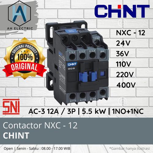 Jual Contactor / Kontaktor CHINT NXC12 NXC-12 24V 36V 110V 220V 400V - 220V - Kota Semarang - AH ...