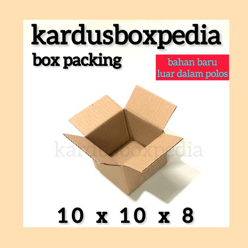 Jual corrugated box BARU 10x10x8 kotak/kardus/karton packing packaging ...