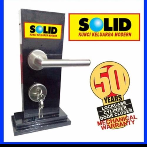 Jual Handle pintu Solid HRE.61.41 / handle pintu 1 set komplit solid ...
