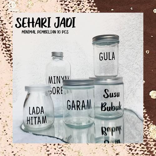 Jual Sticker Label Bumbu Dapur / Sticker Wadah Dapur / Sticker Jar ...