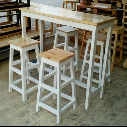 Jual 1 set meja bar/meja cafe/meja resto/meja kayu jati Belanda - Kota Tangerang - UD. MEUBEL ...