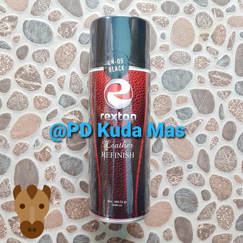 Jual Cat Semprot Kulit / Leather Rexton Leather Refinish 400 cc - Black ...