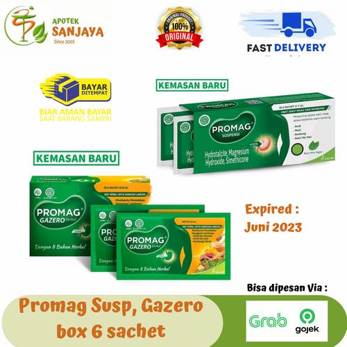 Jual promag suspensi 7 ml sachet, promag gazero 10 ml sachet 1 box 6 ...