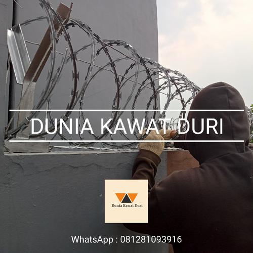 Jual pemasangan kawat silet /pasang kawat duri/BTO 30/BTO22/tiang Y ...