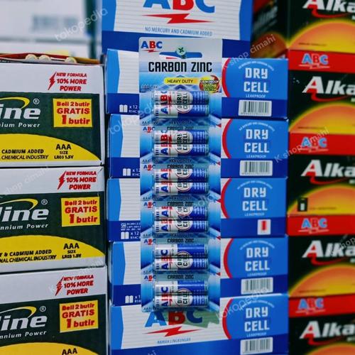 Jual Batre ABC biru AAA isi 12 pcs / baterai / battery / batu abc a3 ...