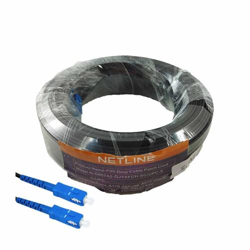 Jual Kabel Fiber Optic SC-SC Single Mode Netline 50M Outdoor - Black ...
