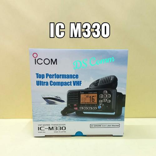 Jual ICOM Riq IC-M330 VHF MARINE TRANSCEIVER GPS NEW ORI Black Version ...
