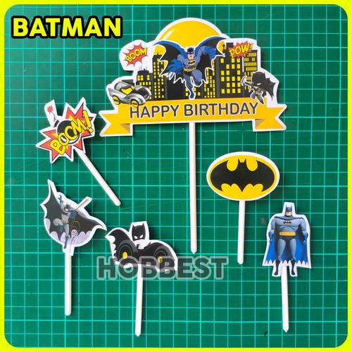 Jual TOPPER CAKE KERTAS : BATMAN - Dekorasi Hiasan Kue Ulang Tahun ...