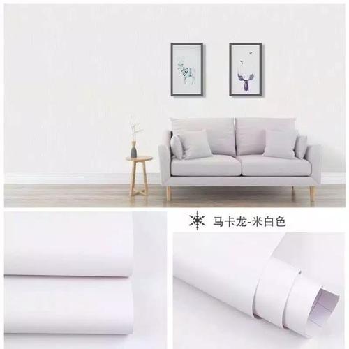 Jual Home Wallpaper Sticker Dinding Solid Putih Polos - 45cm x 10 m ...